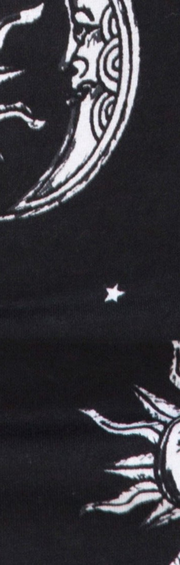 Kini Crop Top in Sun Moon Stars BW – motelrocks-com-us