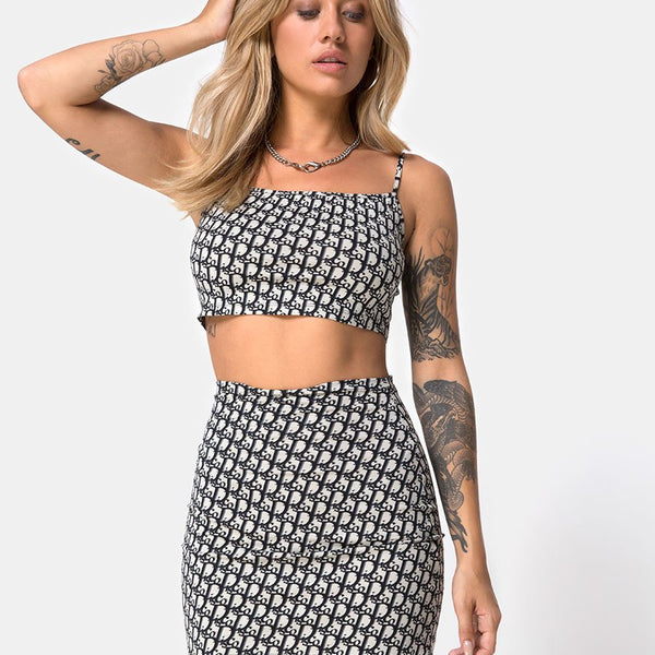 Kini Top in Blue Disco – motelrocks-com-us