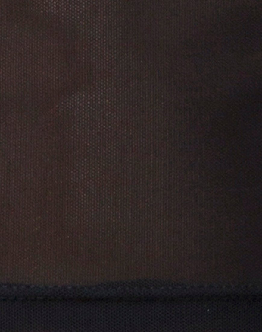 Rhala Crop Top in Black Net – motelrocks-com-us