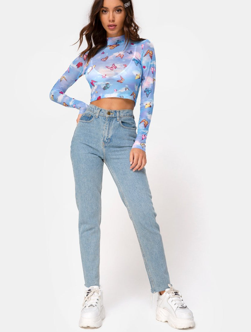 Mesh Butterfly Top | Lara – motelrocks-com-us
