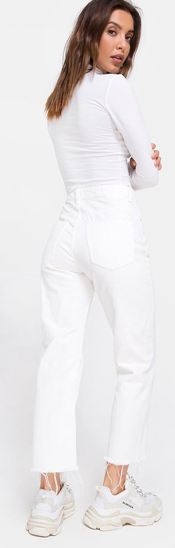 Lara Crop in White with Angel Embro – motelrocks-com-us