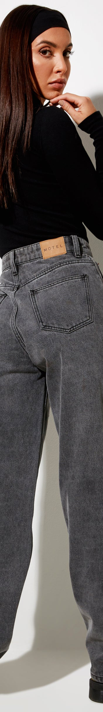 Wide Leg Grey Denim Jeans | Parallel – motelrocks-com-us