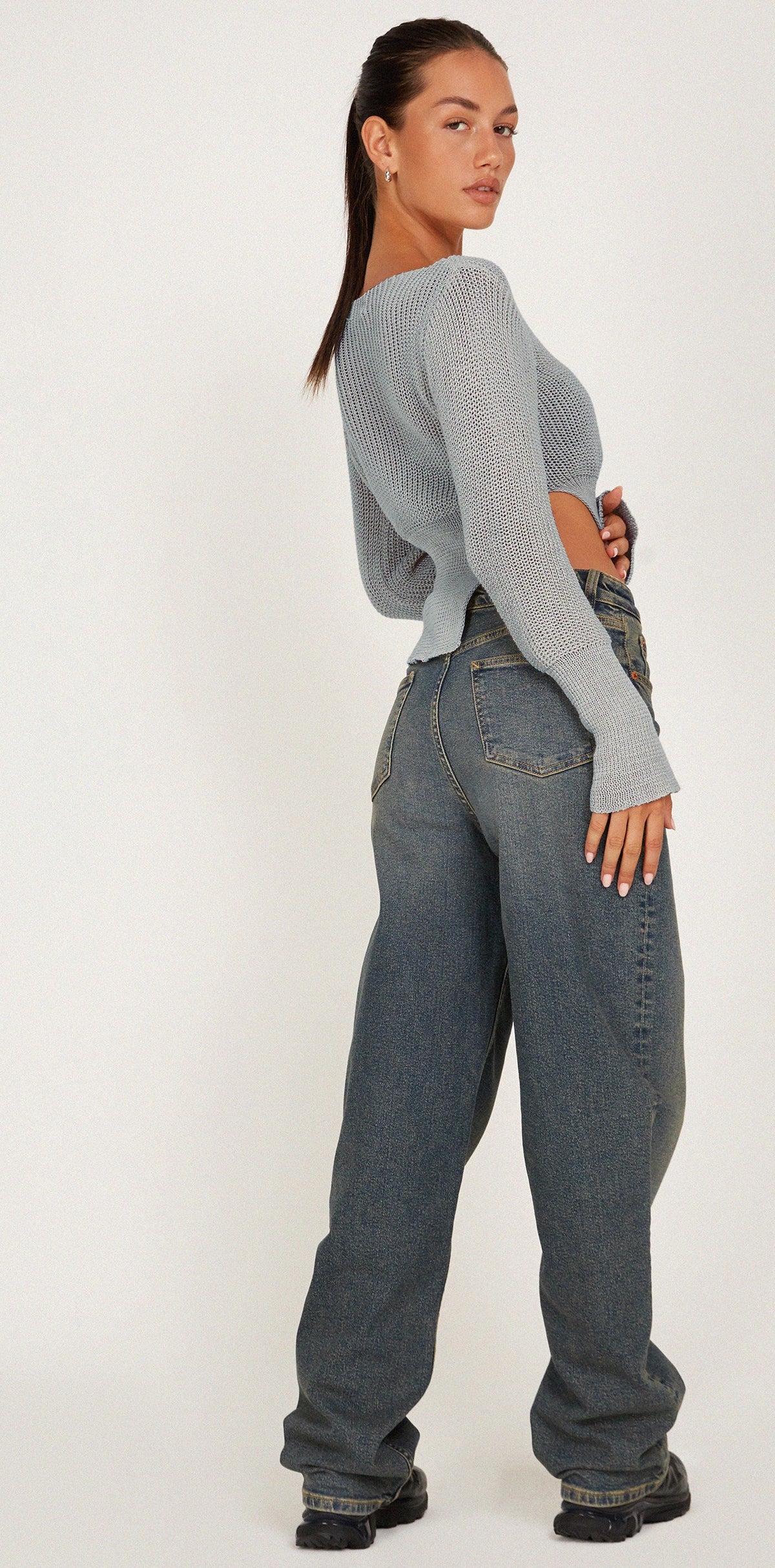 Light Grey Jumper | Mazie – motelrocks-com-us