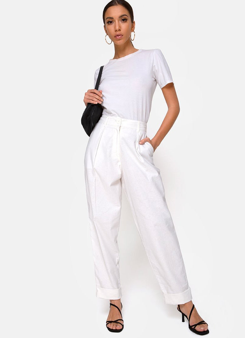 Misca Trousers | Ivory – motelrocks-com-us