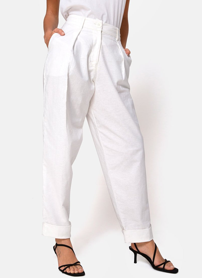 Misca Trousers | Ivory – motelrocks-com-us