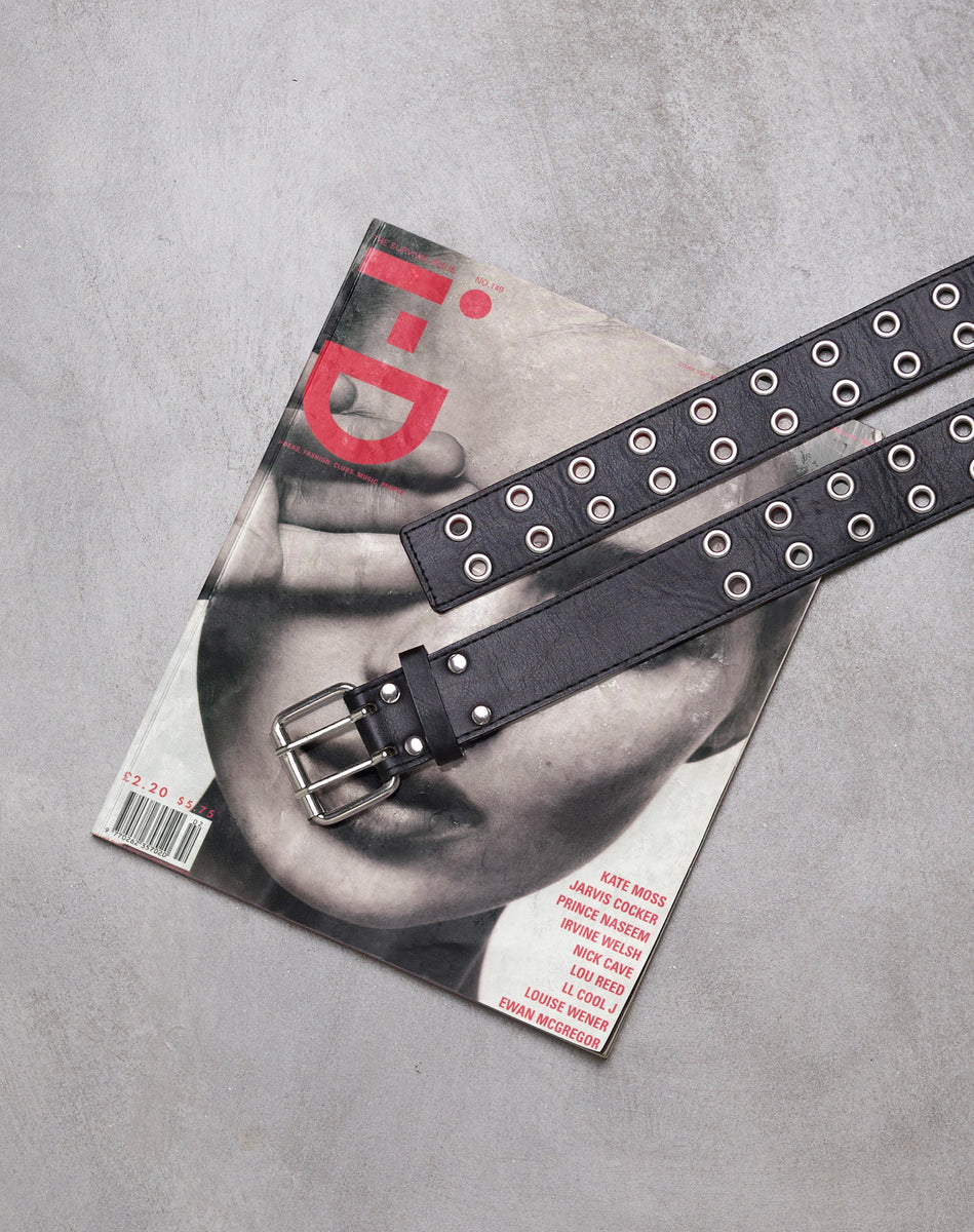 Leather Effect Double Eyelet Belt | Belt – motelrocks-com-us