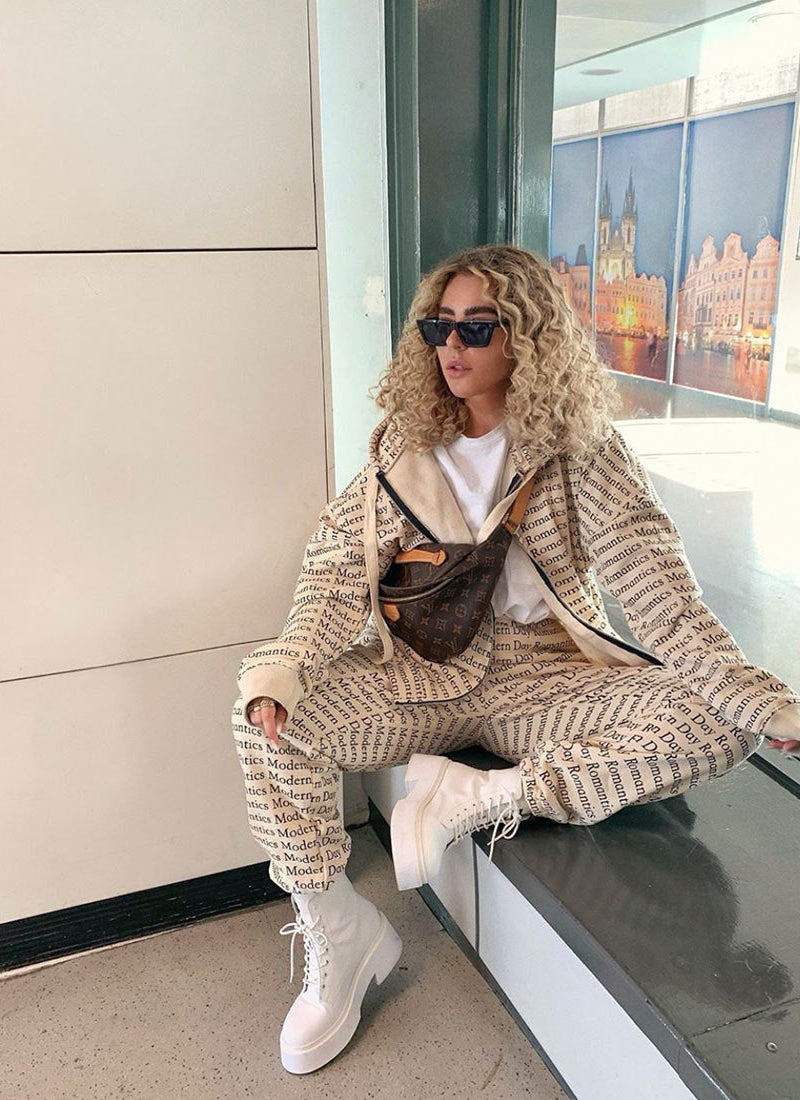 Hollack Zip Hoody in Modern Day Romantics – motelrocks-com-us