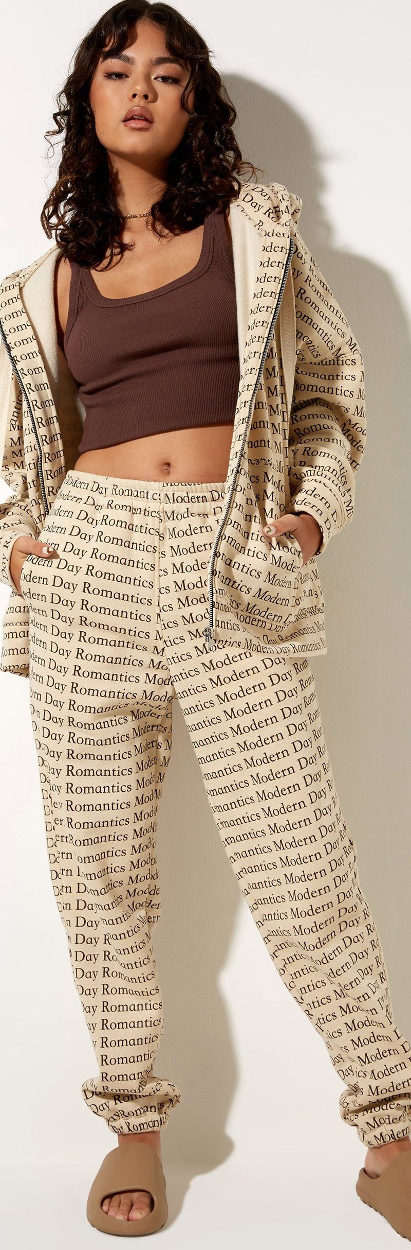 Hollack Zip Hoody in Modern Day Romantics – motelrocks-com-us