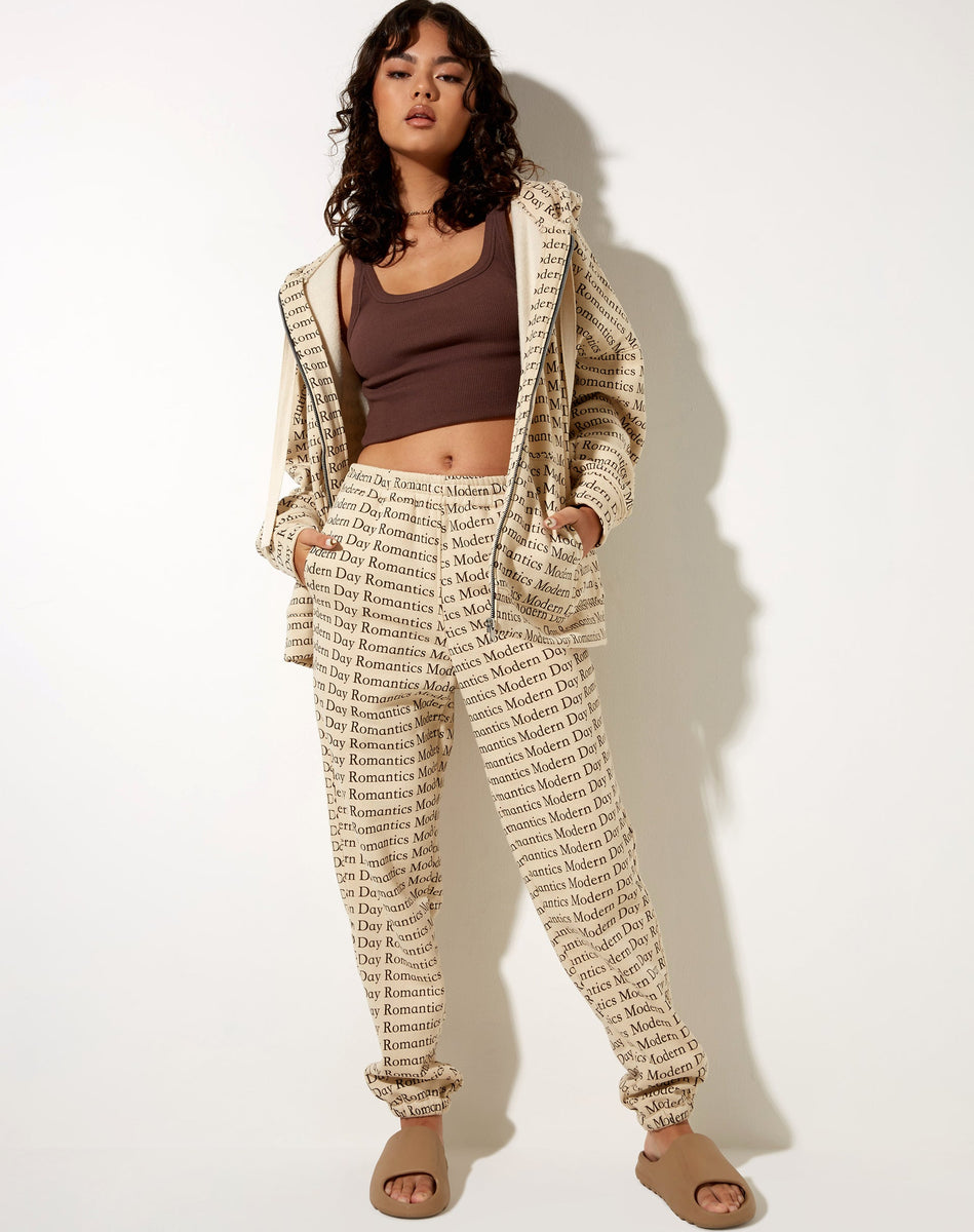 Hollack Zip Hoody in Modern Day Romantics – motelrocks-com-us