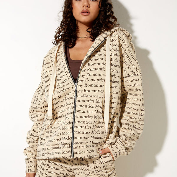 Hollack Zip Hoody in Modern Day Romantics – motelrocks-com-us