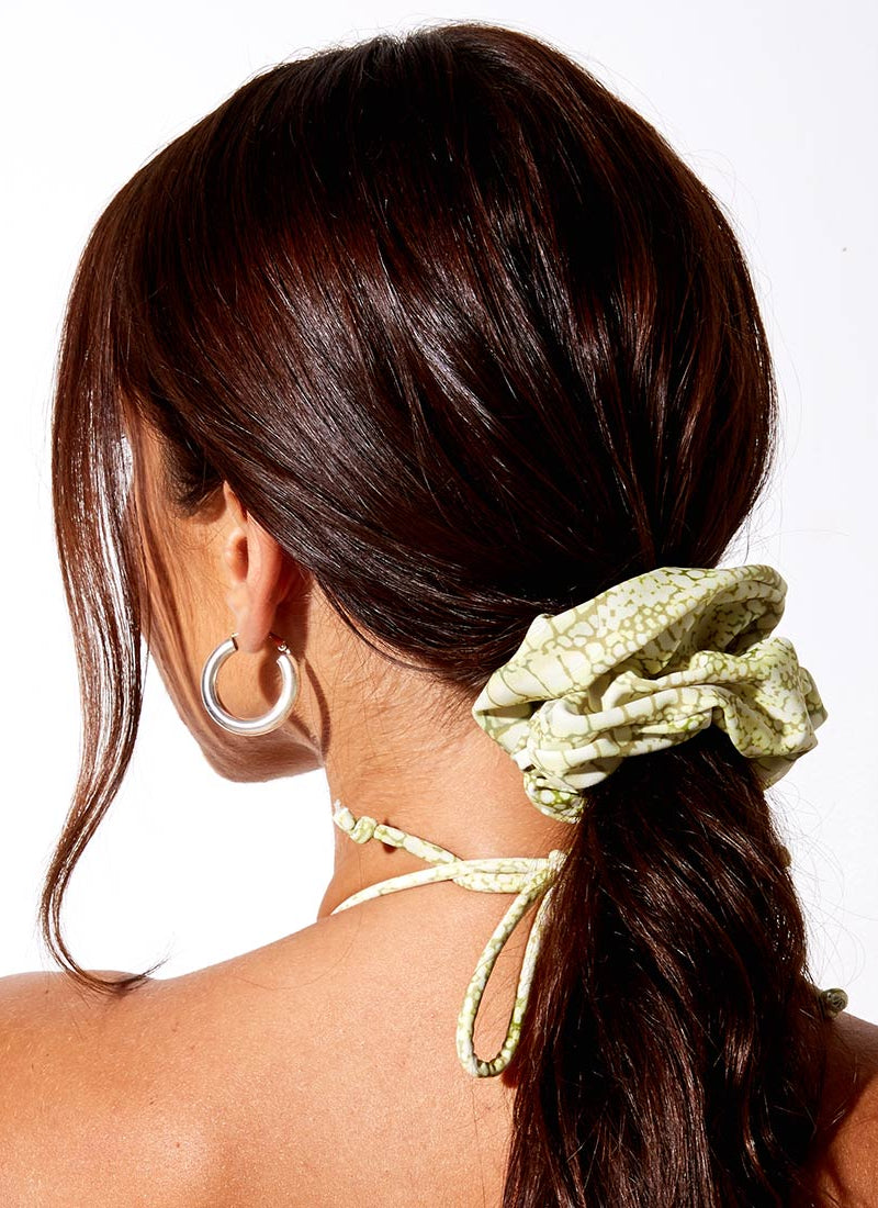 Croc Green Hair Accessory | Scrunchie – motelrocks-com-us