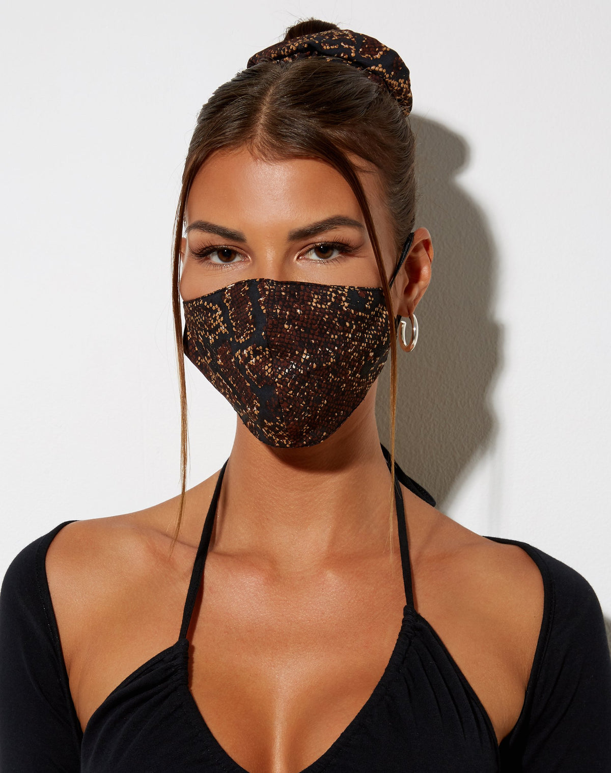 Brown Animal Print Fashion Face Mask – motelrocks-com-us