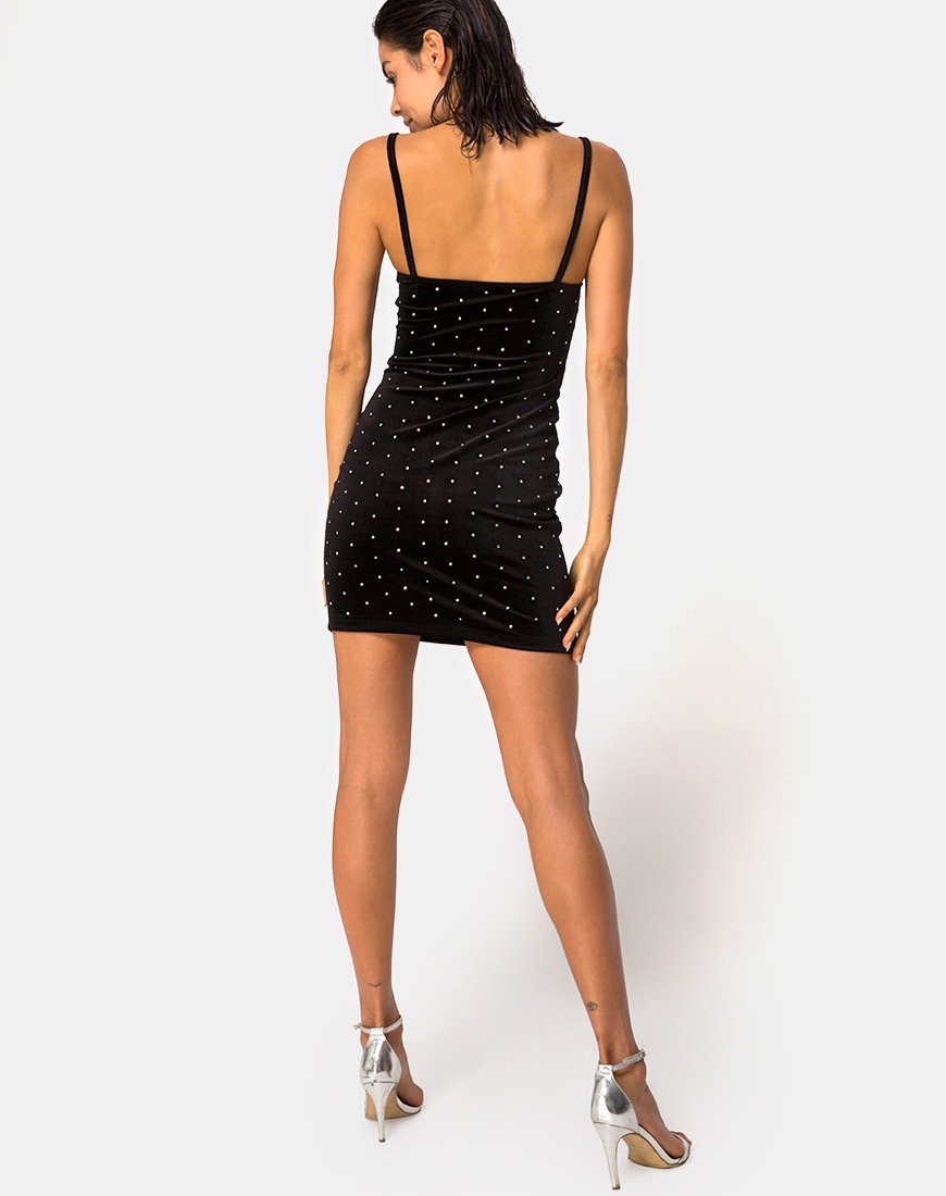 Angel Diamante Hot fix Dress | Selah – motelrocks-com-us