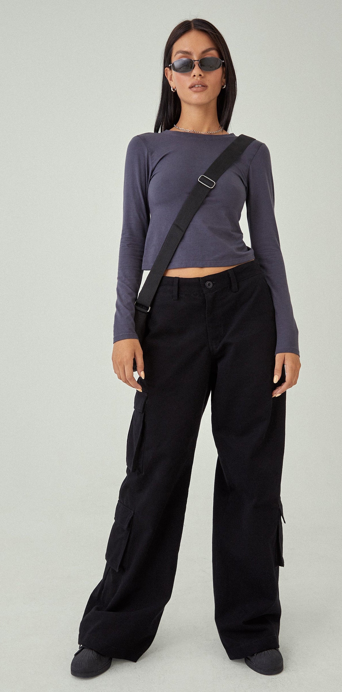 MOTEL X JACQUIE Black Wide Leg Trouser | Shan – motelrocks-com-us