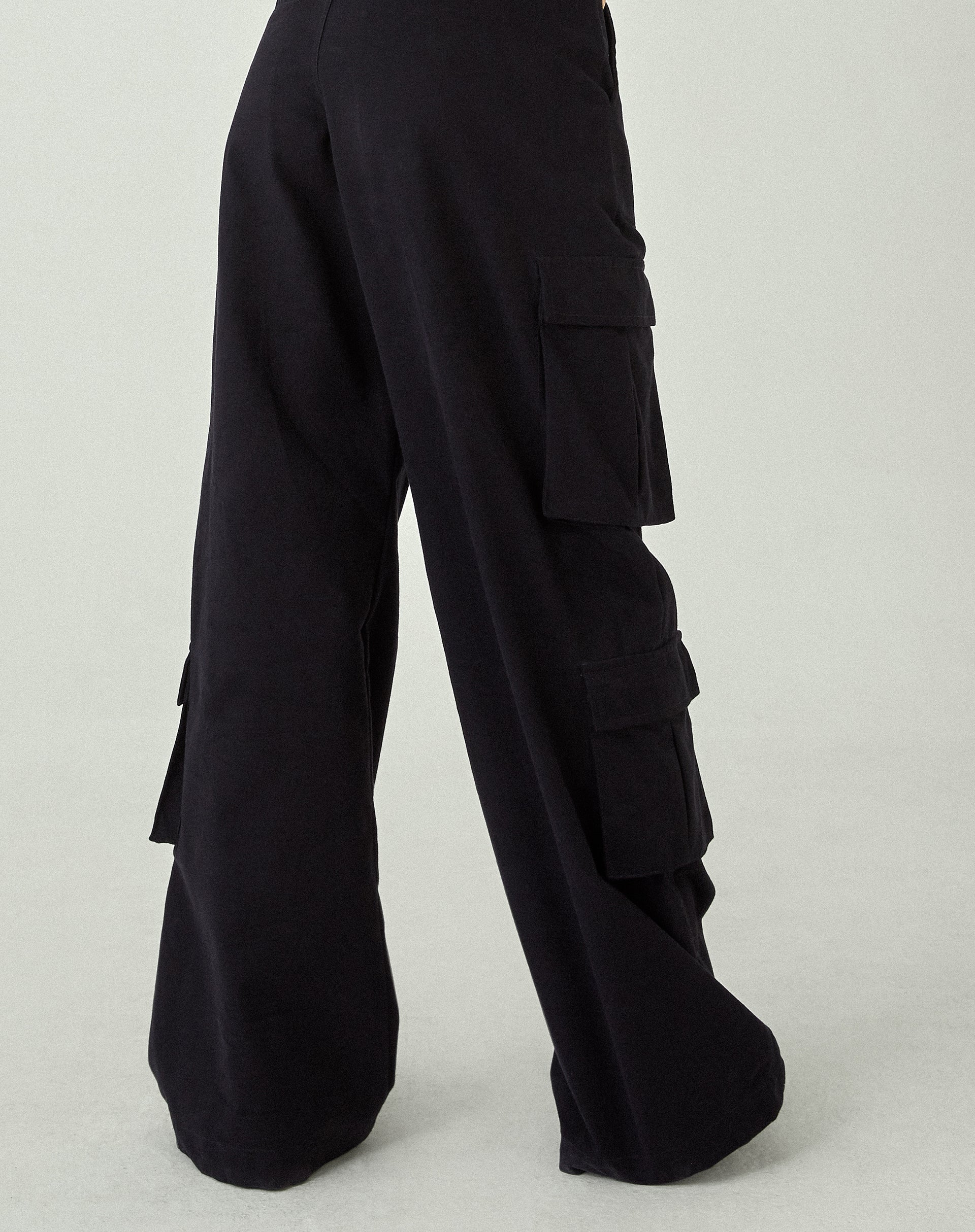 MOTEL X JACQUIE Black Wide Leg Trouser | Shan – motelrocks-com-us