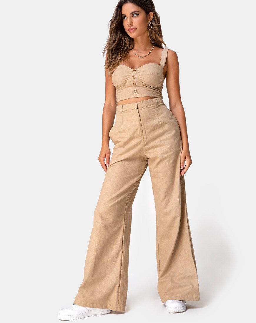 Tanira Trouser in Taupe – motelrocks-com-us