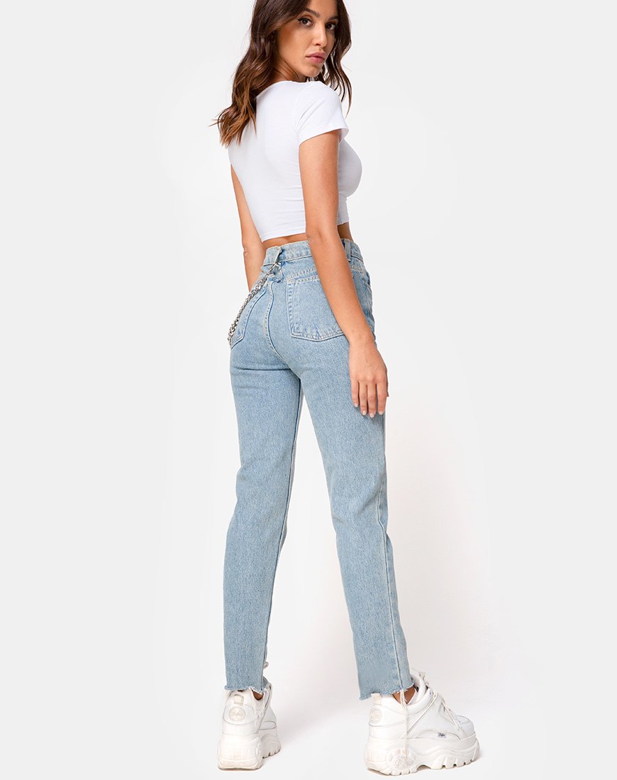 White Butterfly Embro Crop Top | Tindy – motelrocks-com-us