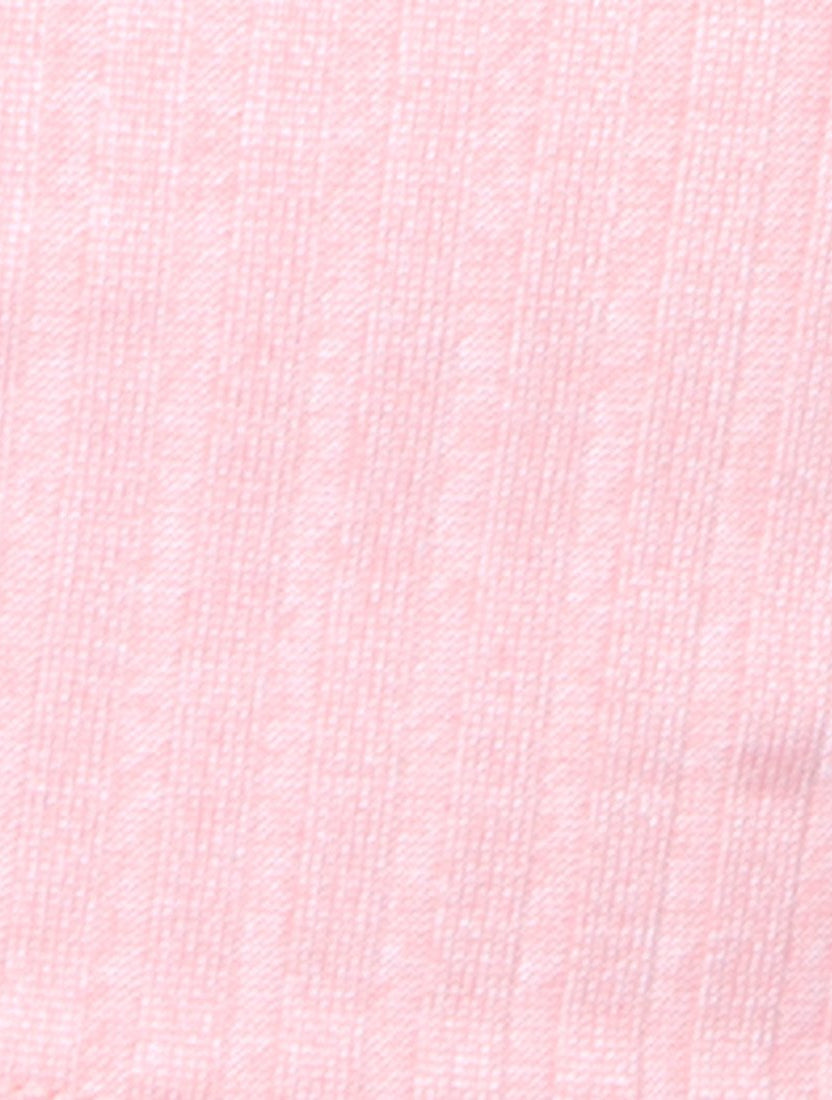 Bandeau Ribbed Pink Crop Top | Tube - Motel Rocks – motelrocks-com-us