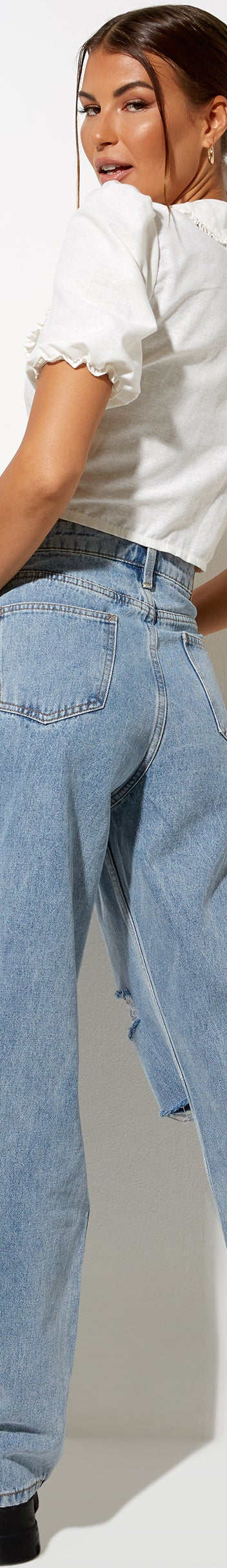 Big Collar White Blouse | Tucci – motelrocks-com-us