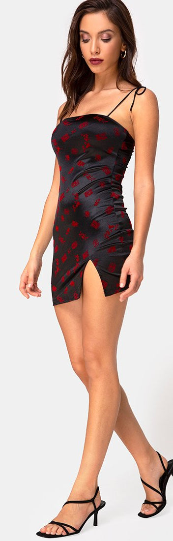 Japanese Floral Mini Dress | Verso – motelrocks-com-us