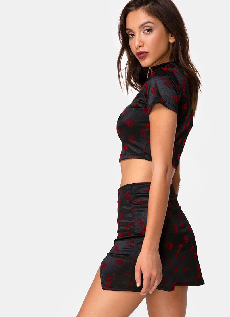 Japanese Floral Skirt | Wren – motelrocks-com-us