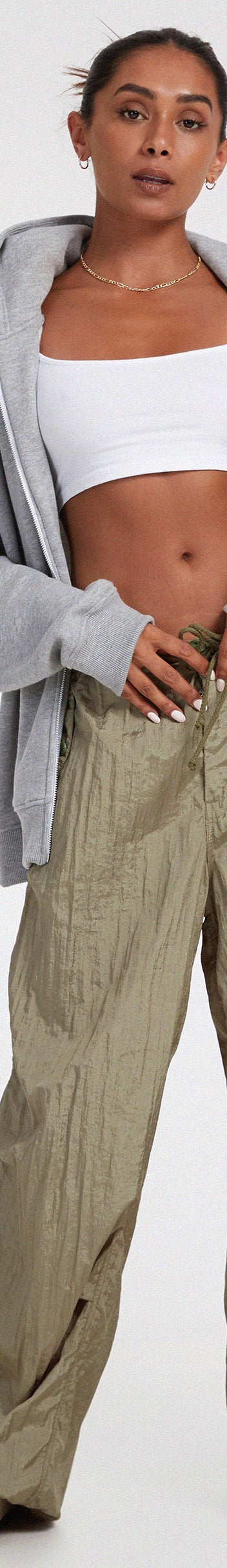 Grey Zip Up Hoodie | Hollack – motelrocks-com-us