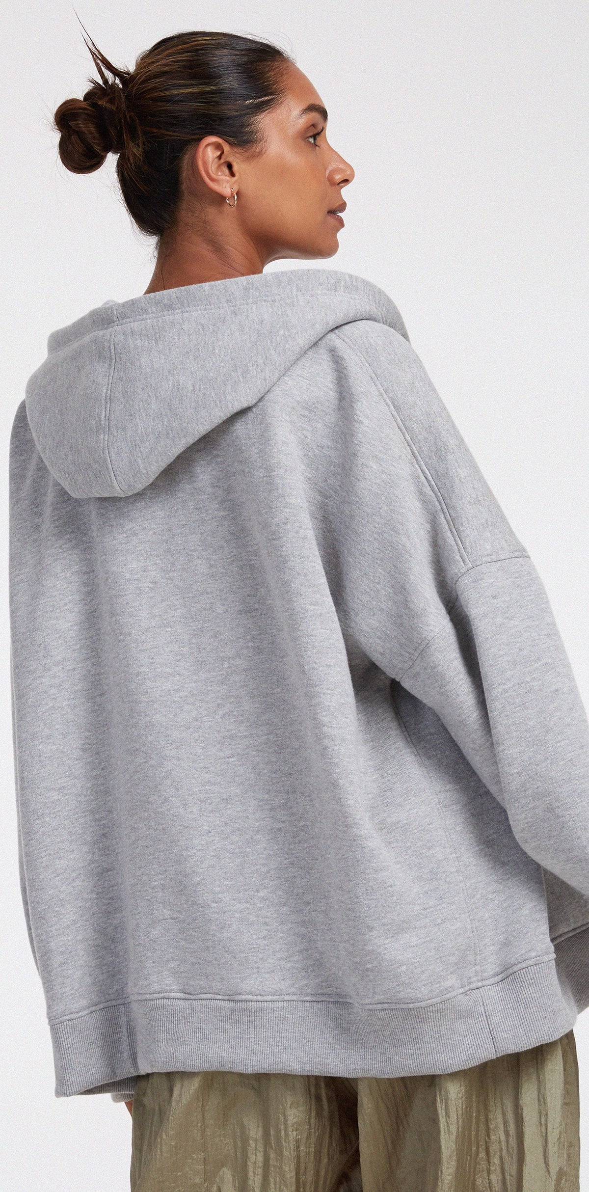 Grey Zip Up Hoodie | Hollack – motelrocks-com-us