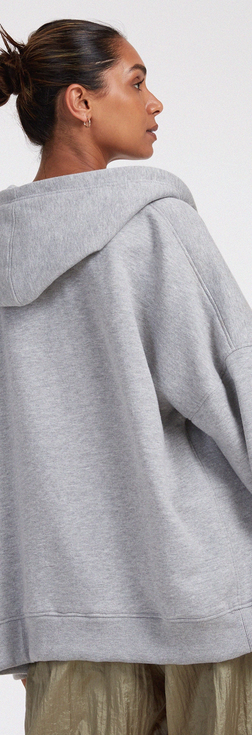 Grey Zip Up Hoodie | Hollack – motelrocks-com-us